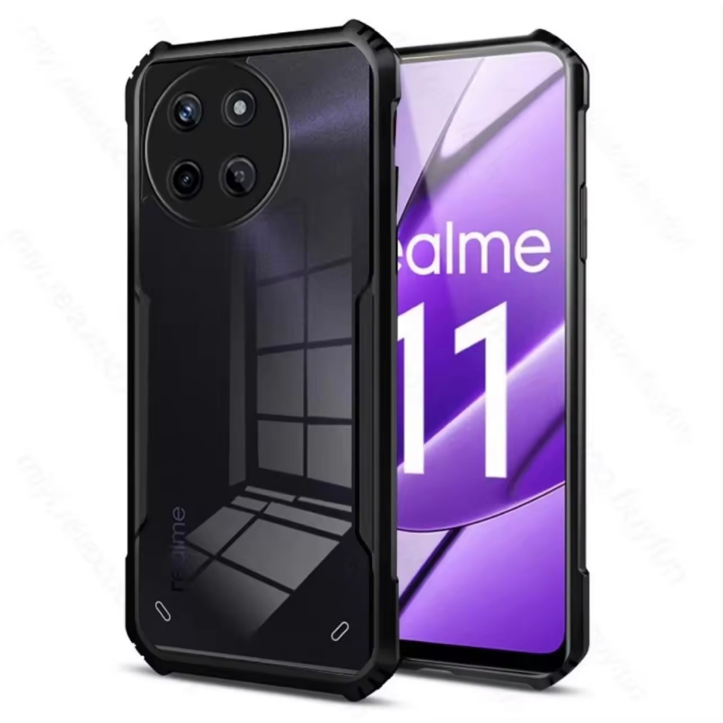 Case Realme11 5G/Realme 11X Clear Color Edge Shockproof Soft Hard Back ...