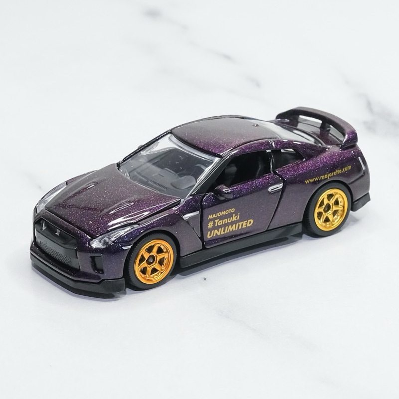 Majorette Nissan GTR R35 Purple Diecast Model Car Gold Wheels | Shopee ...