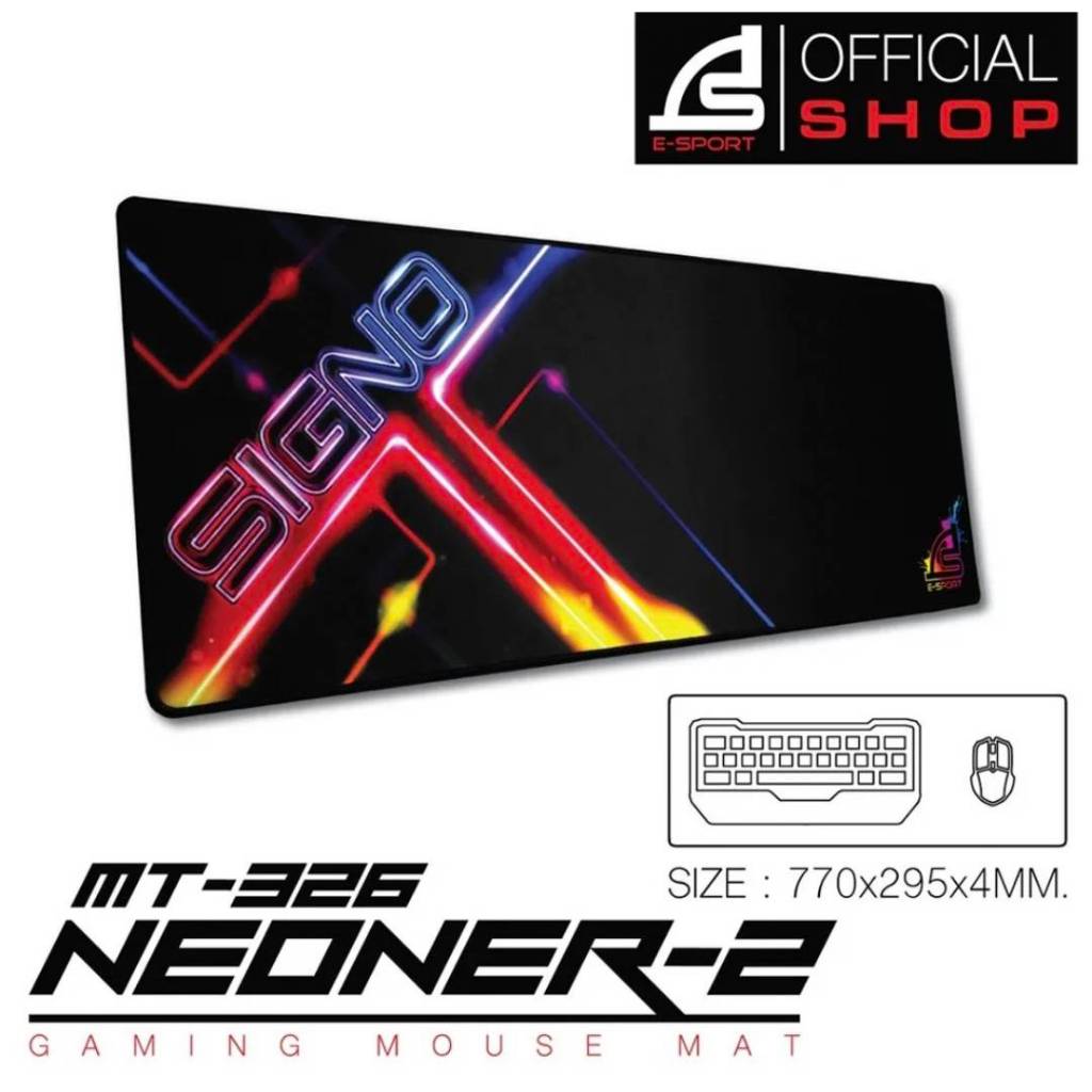 SIGNO E-Sport NEONER-2 Gaming Mouse Mat Model 326 (Speed Edition) | Shopee Malaysia