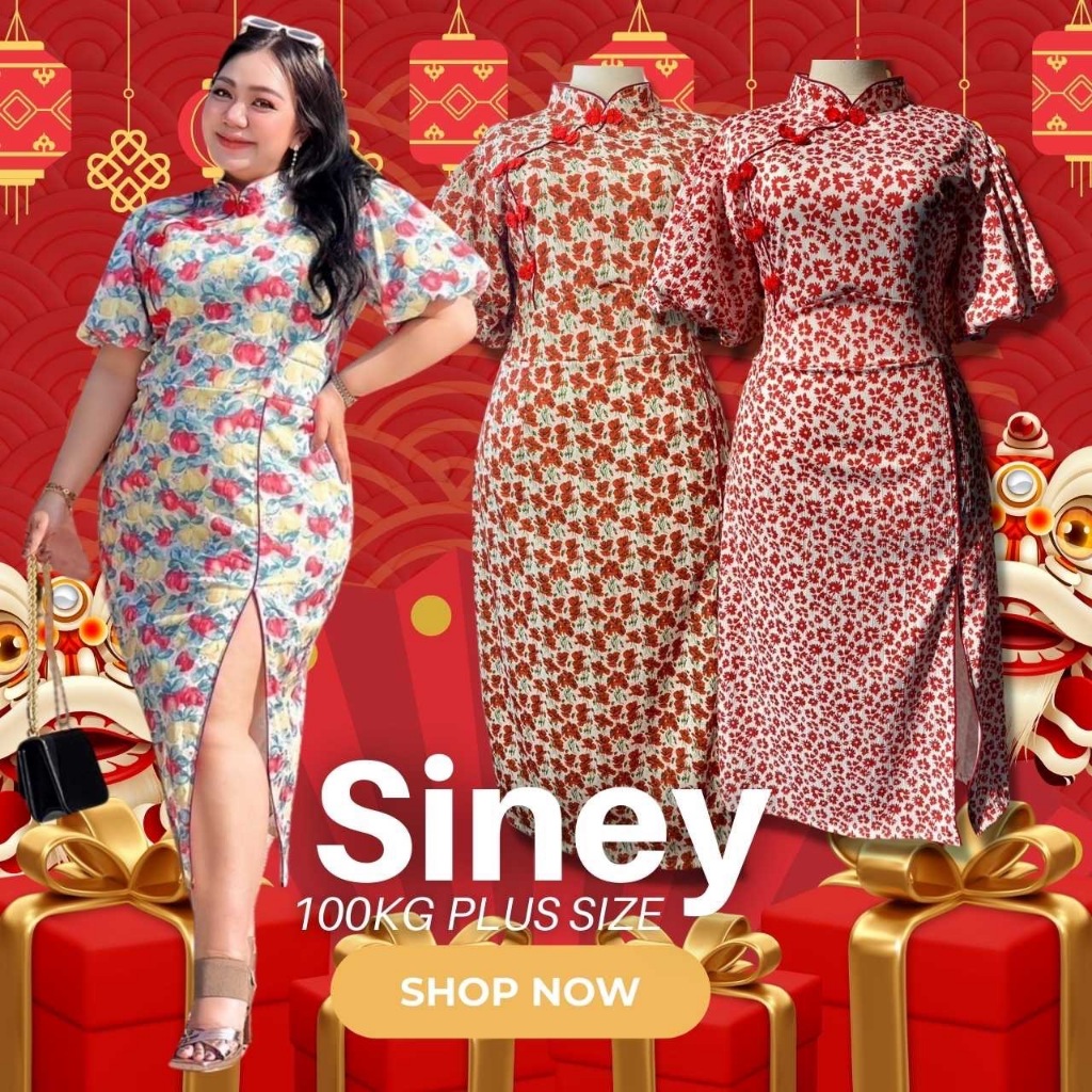 Plus size Long Dress Cute Cheongsam Pimlai New Modern Design Chinese ...