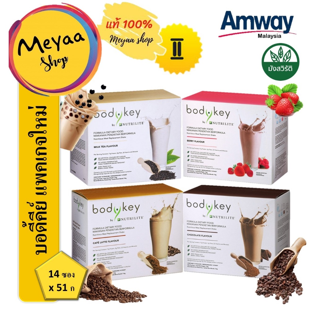 Amway bodykey Nutrilite Meal Replacement Product 1 (14 Packs x 51g ...