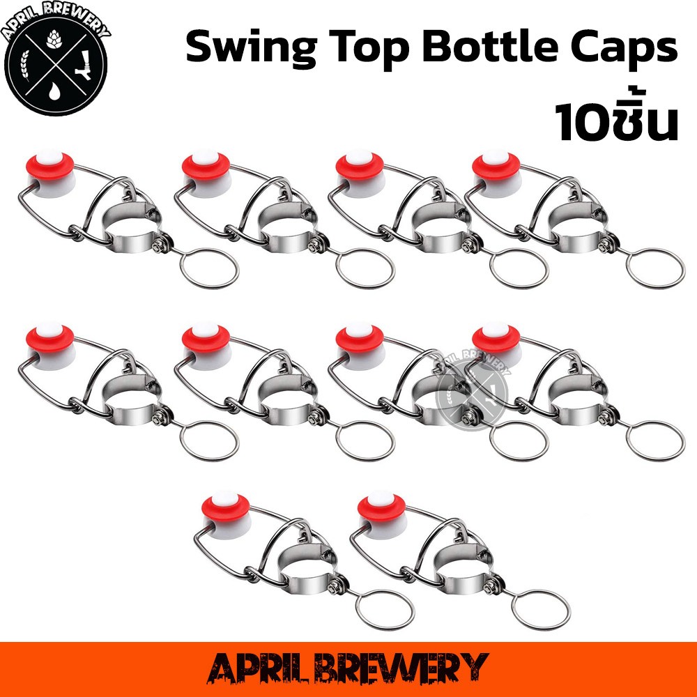 Swing cap Top Beer Bottle Caps Wine 10 Pieces | Shopee Malaysia