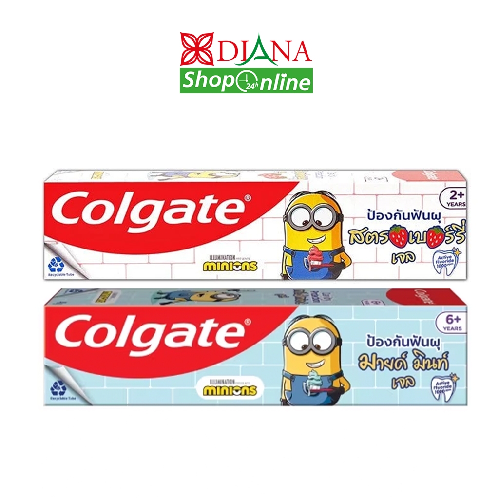 Colgate Minion Toothpaste For Kids Gel 40 G. | Shopee Malaysia