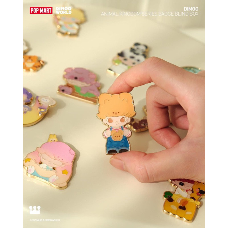 POP MART DIMOO Animal Kingdom Series Figures -Badge Blind Box | Shopee ...