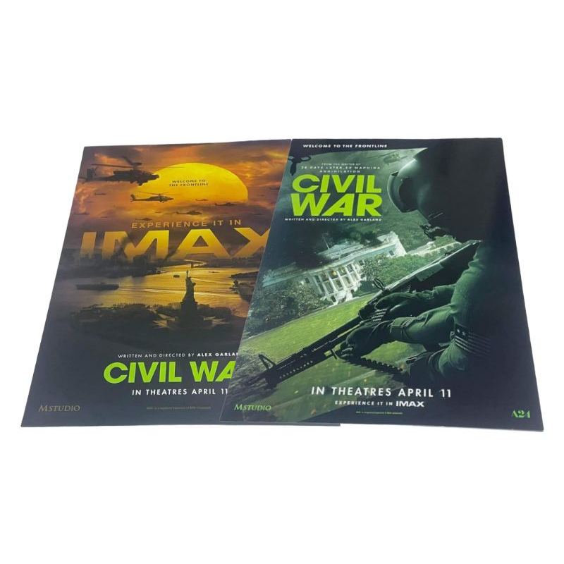 IMAX Poster Civil War Authentic Licensed By Major Cineplex 2024 A24 ...