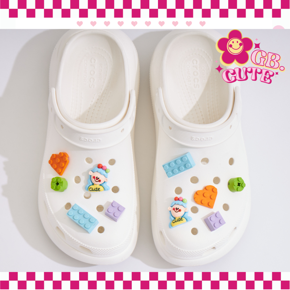 Crocs Jibbitz Shoe Stick LEGO Design Set 10 Pieces From Thailand Fast ...