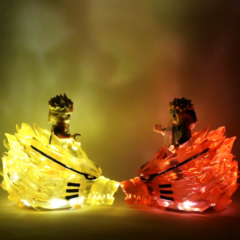 Naruto Lego Kurama Nine Tails Minato Base Auxiliary Part Add-On Toys ...