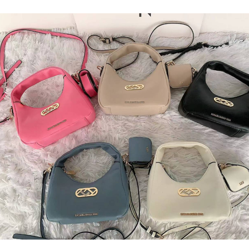 LYN Crossbody Bag With Ball Leaf New Collection Shoulder Hobo Shape ...
