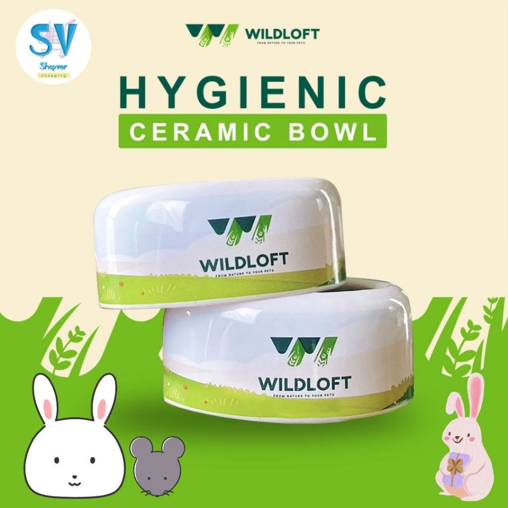 Wildloft Hygienic Ceramic Bowl 2 Designs (With Holes And Without Holes) | Shopee Malaysia