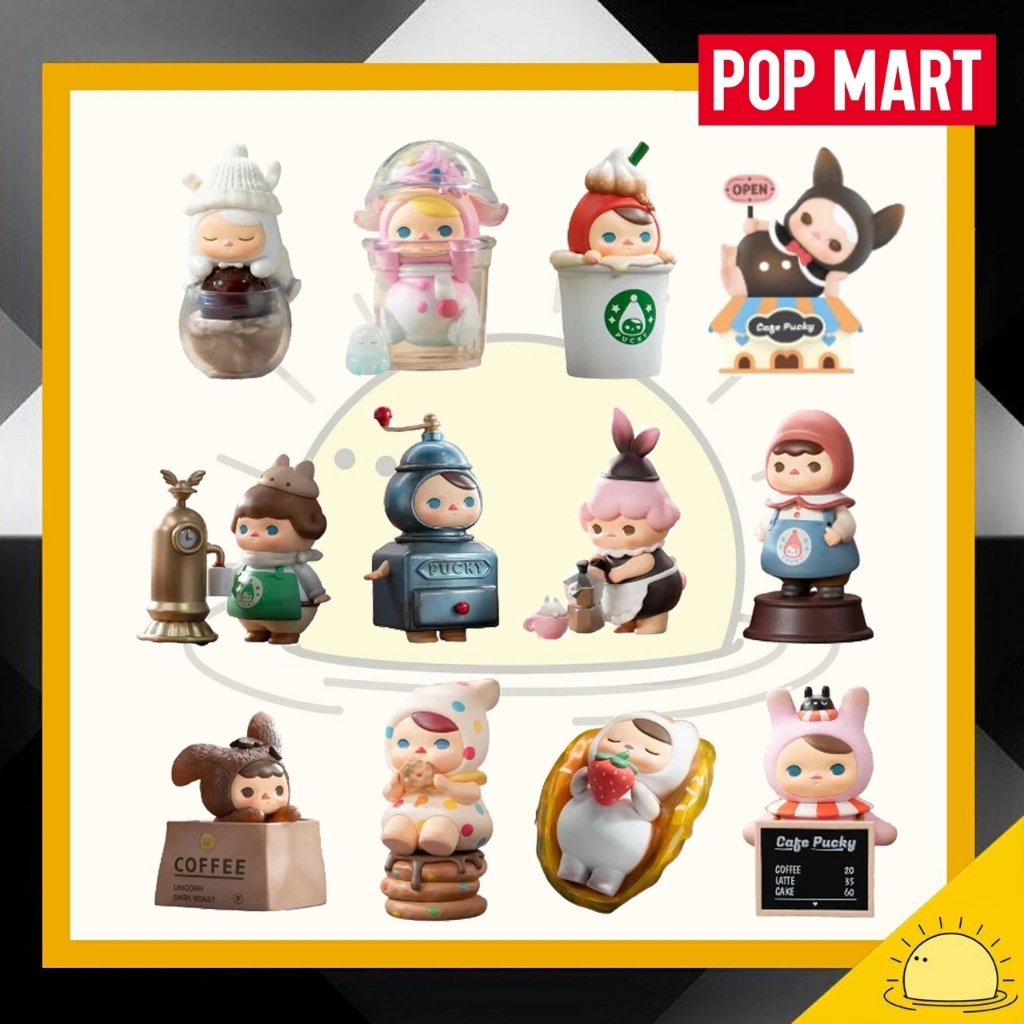 POP MART Pucky Rabbit Cafe Series Blind box (Random Design) | Shopee ...