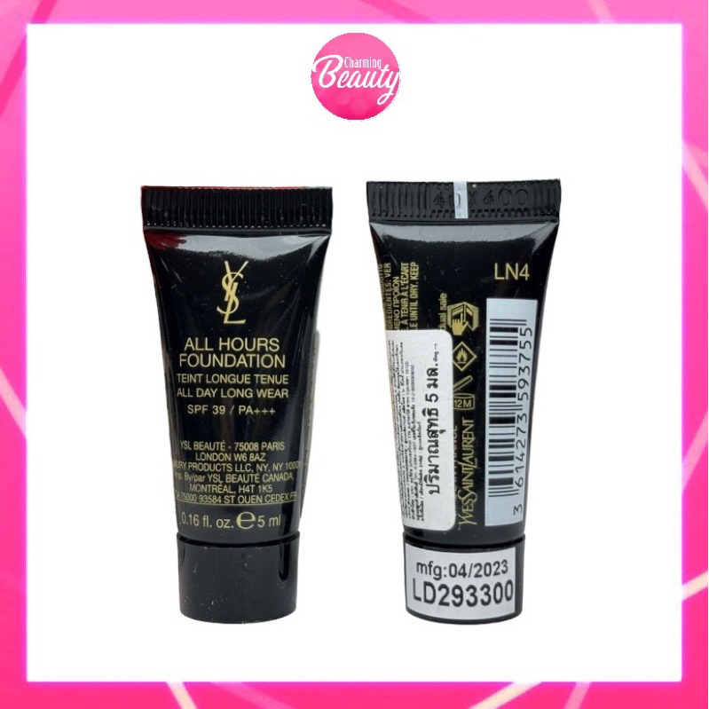 Authentic % Thai Label Ysl all hours foundation SPF39/PA +++ 5 ml Color ...