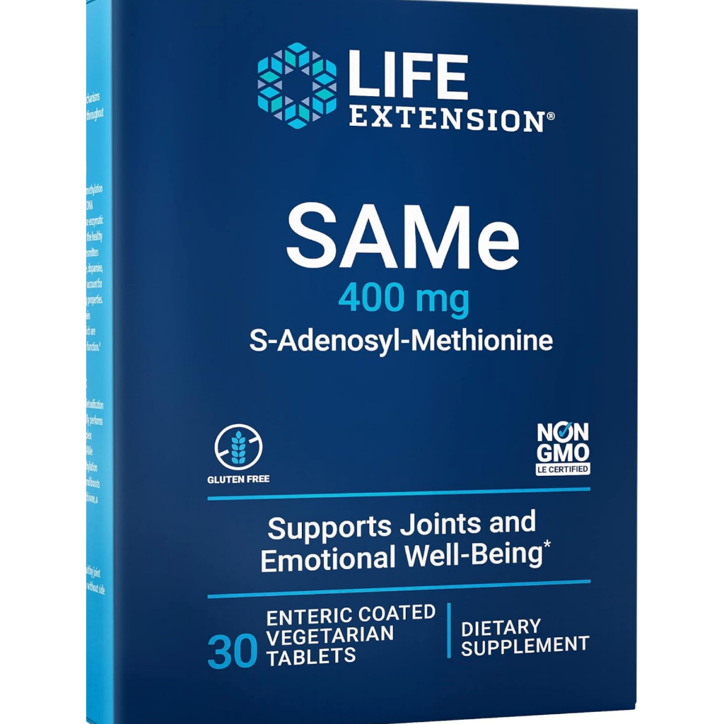 Life Extension SAMe 400mg 30 Enteric-Coated Vegetarian Tablets | Shopee ...