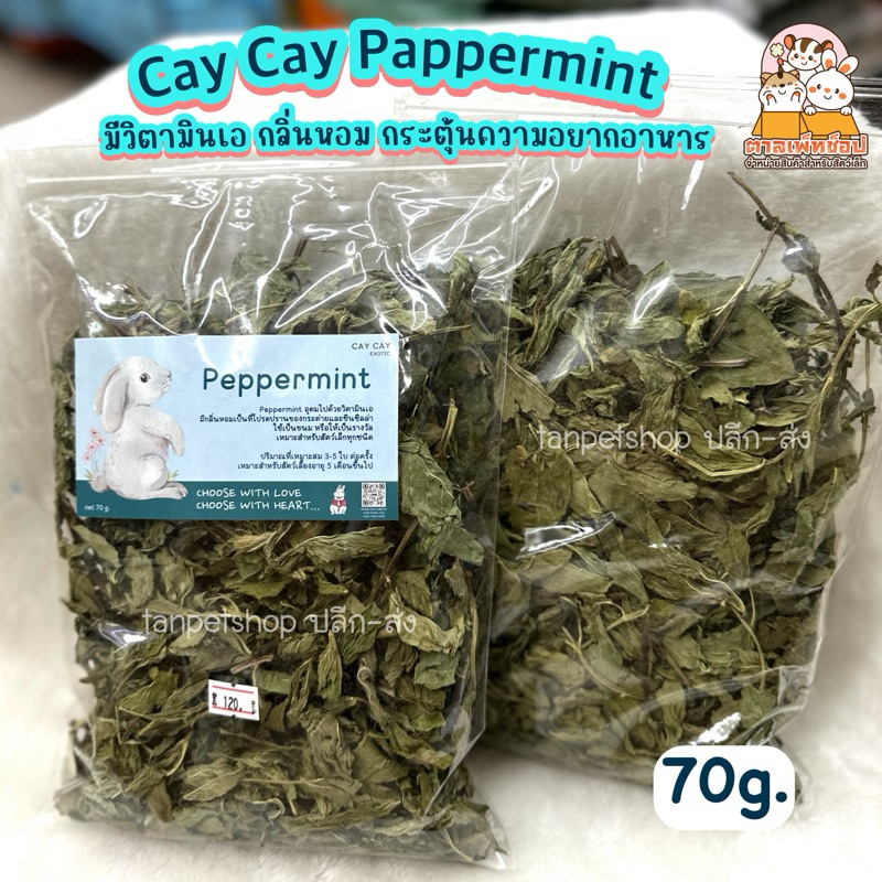 Cay Peppermint Dried Mint Leaves For Chinchilla Rabbit Size 70g ...