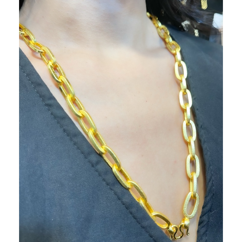 Sandblasted Western Chain Necklace Heavy Duty 5 Baht 24 Inches Can Be ...