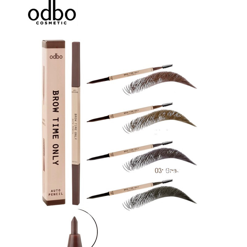 ODBO BROW TIME ONLY AUTO PENCIL Eyebrow OD7016 Size 0.1g | Shopee Malaysia
