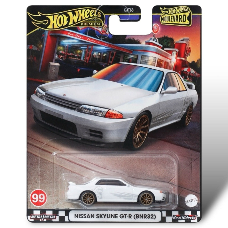 Hotwheels Premium-NISSAN SKYLINE GT-R (R32) GODZILLA Pattern Scale 1:64 ...