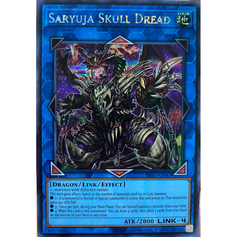 Yugioh Asia-Eng [ES01-AE043] Saryuja Skull Dread (Secret Rare) | Shopee ...