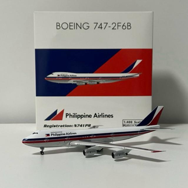 Philippine Airlines B747-2F6B "Polish" 1.0 N741PR Aircraft Model ...