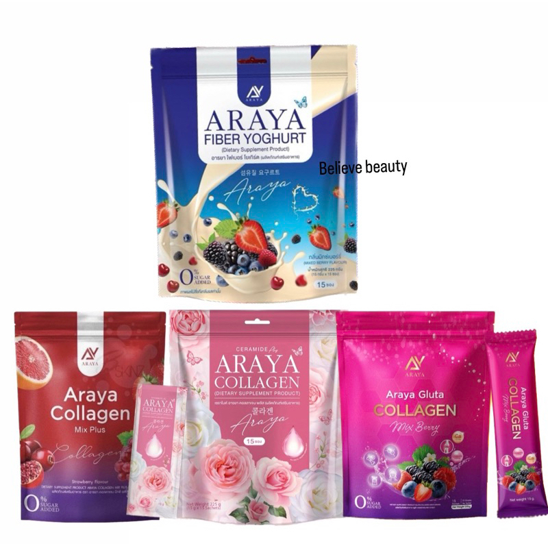 (1 Pack) Araya (3 Options) Mix Plus Collagen Contains 15 Sachets. | Shopee Malaysia