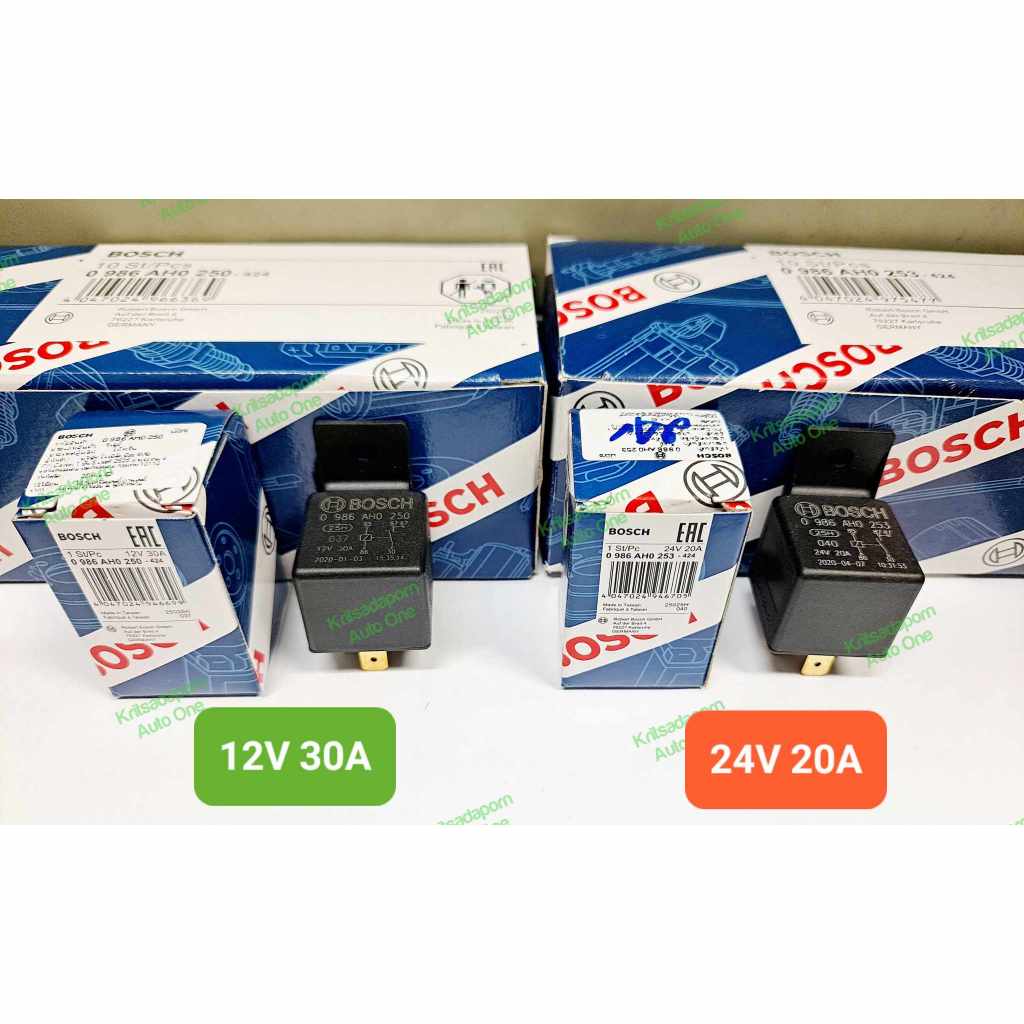 10units!! BOSCH Relay Boss/Relay 12V 30A/24V 20A 1 Front 5 Pin Original Taiwan Product ...