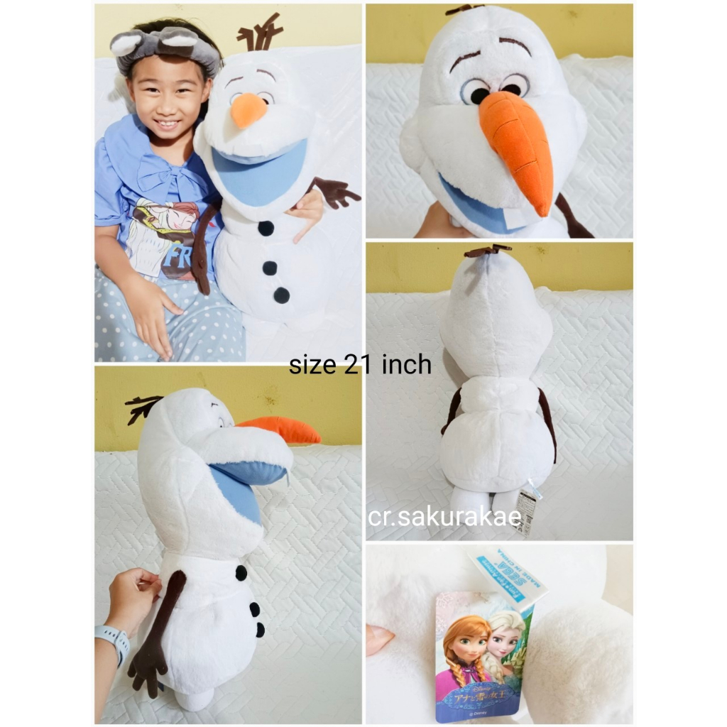 Second Hand Olaf Frozen Doll Big snowman Sfen Deer Genuine Copyright ...
