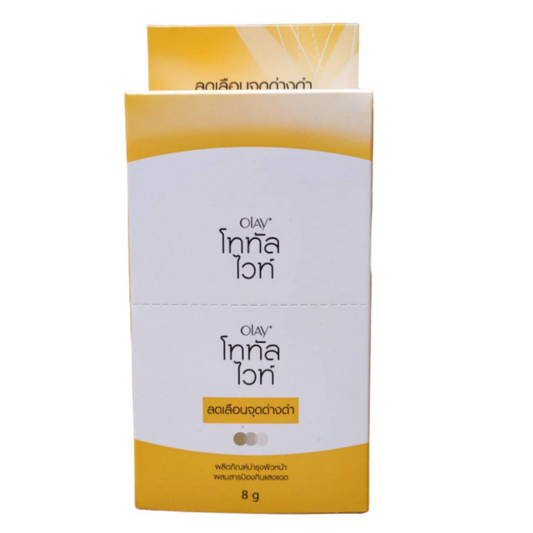Olay Total White 8 G. (Box 6 Sachets) New Box Without Stick. Yellow ...