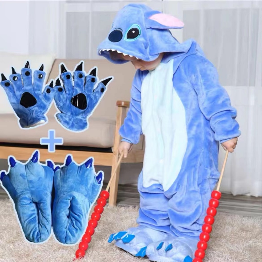 COD Costume Stich Clothes Festival Christmas Halloween Cartoon Pajamas ...