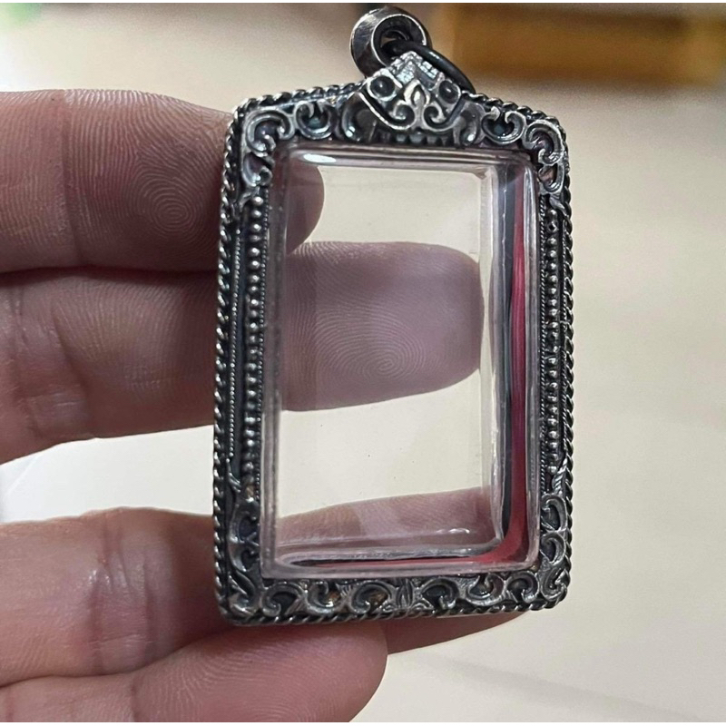 Old Wedding Silver Amulet Frame With Open Back The Case Is A Somdej ...
