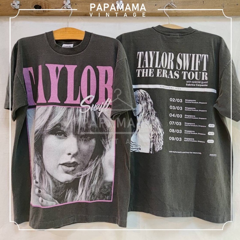 [TAYLOR SWIFT]THE ERAS TOUR original Bootleg bio washed shirt Pop Band ...