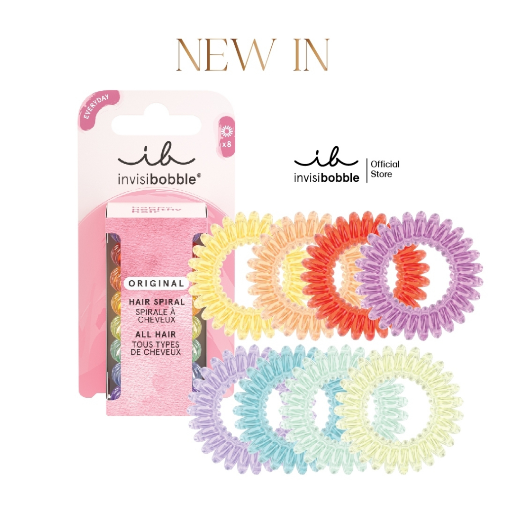 invisibobble Hair Band No Scratches Original Model Rainbow Vibes (1 Box ...
