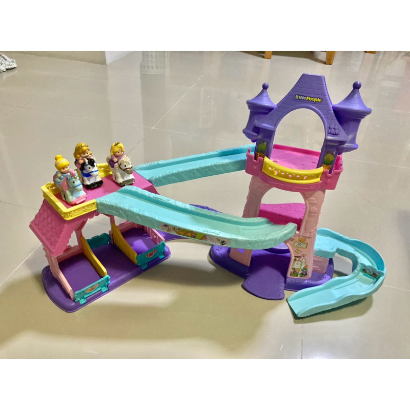 DISNEY Princess Horse Rail Castle LP Fisher-Price Little People Stable ...