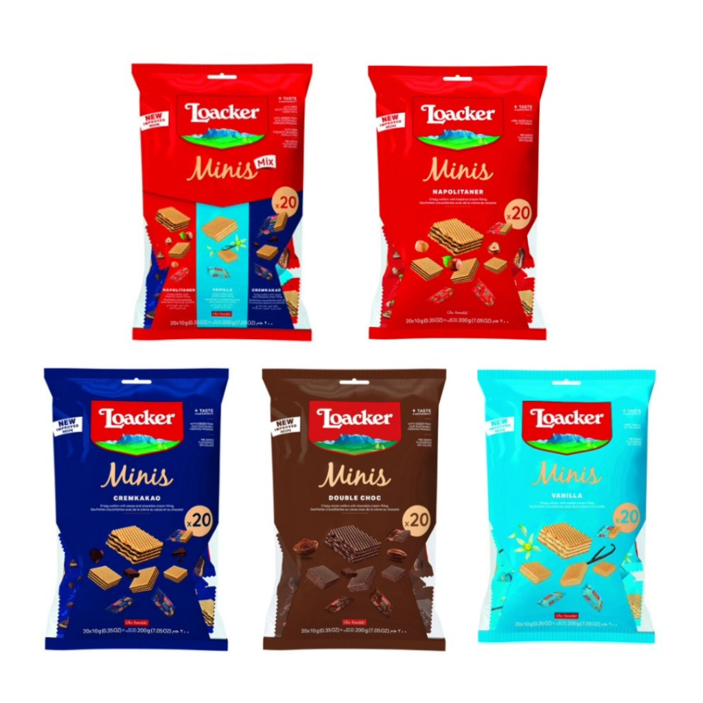 Loacker Minis Wafers With Individual Packs 20 Pieces Per Pack. | Shopee ...
