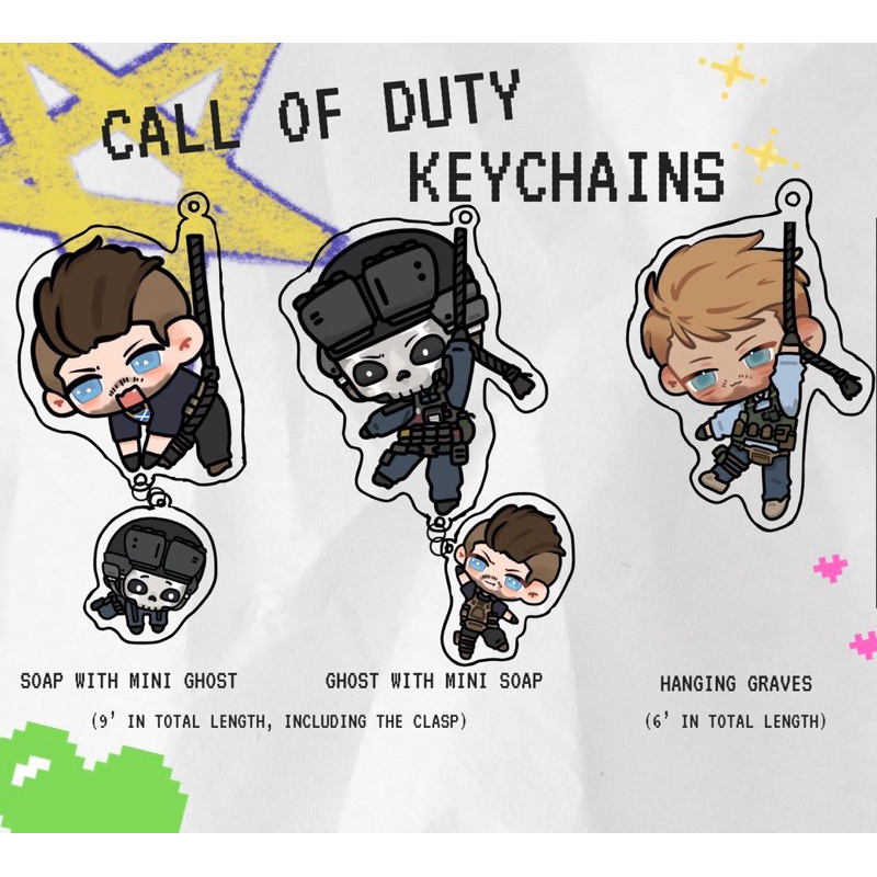 Call of Duty Keychains Keyring of | Shopee Malaysia