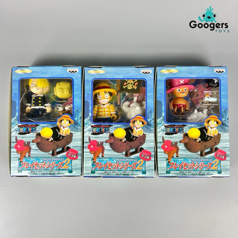 One Piece Model Playset Series 2 Complete Set 3 Types Luffy Sanji ...