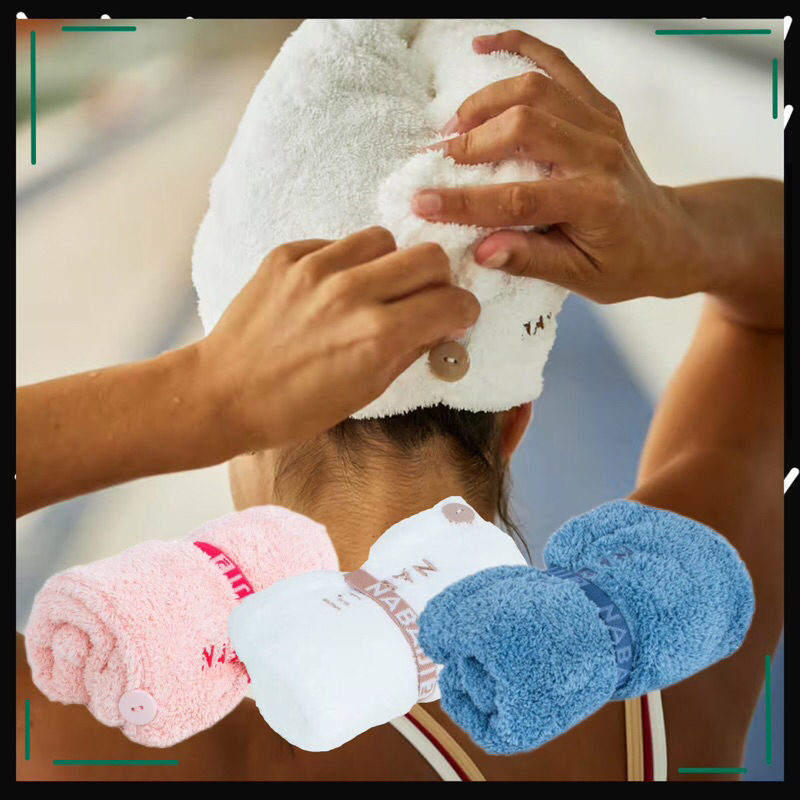 Nabaiji Soft Microfiber Towel Wet Hair Wrap | Shopee Malaysia