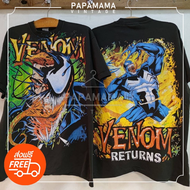 [VENOM] Returns Classic Comic Big Screen vintage shirt Cartoon Marvel ...