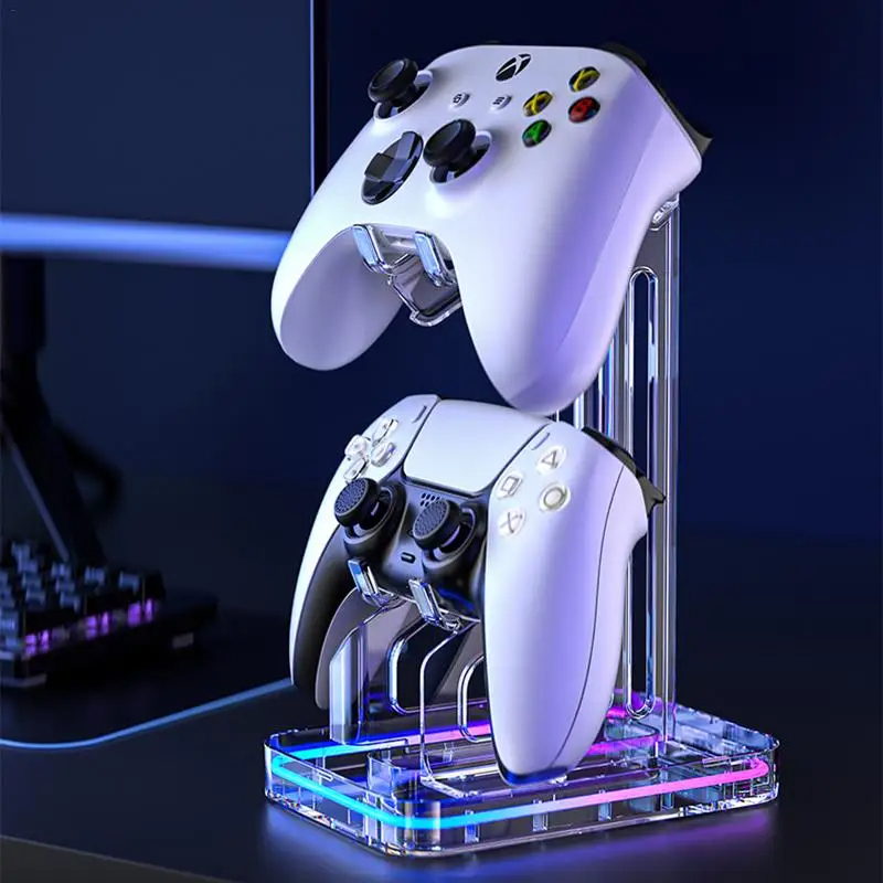 AOLION Joystick Stand Acrylic Dock With RGB Light Accessories Ps5/Ps4 ...
