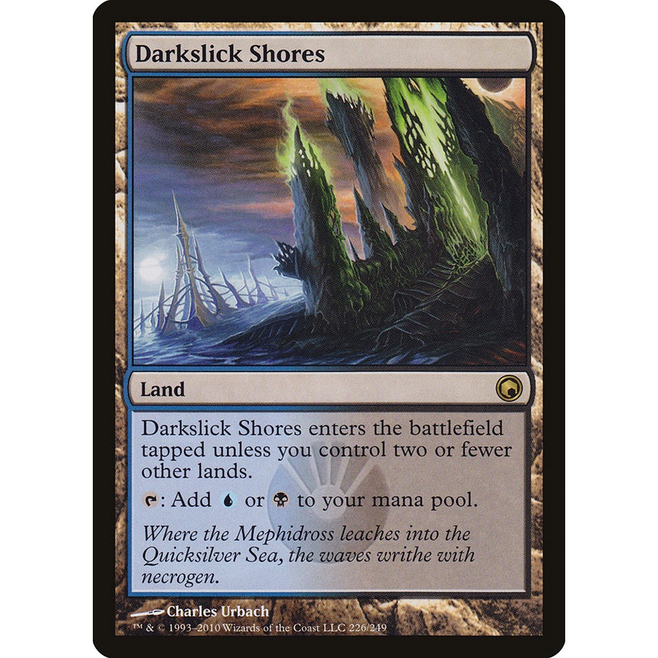 Darkslick Shores Magic The Gathering Card From Scars of Mirrodin Set ...