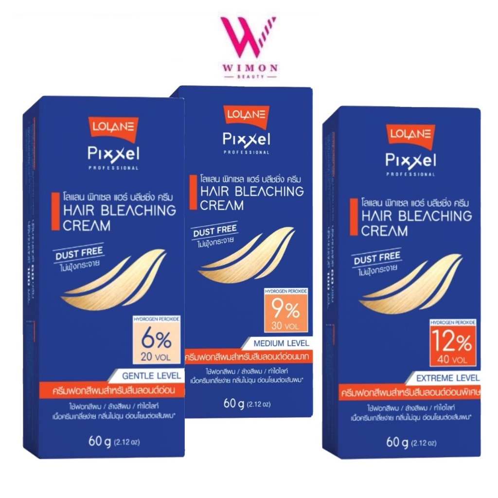 Lolane Pixxel Hair Bleaching Cream 60 g. Pixel Wash Color Highlighting ...