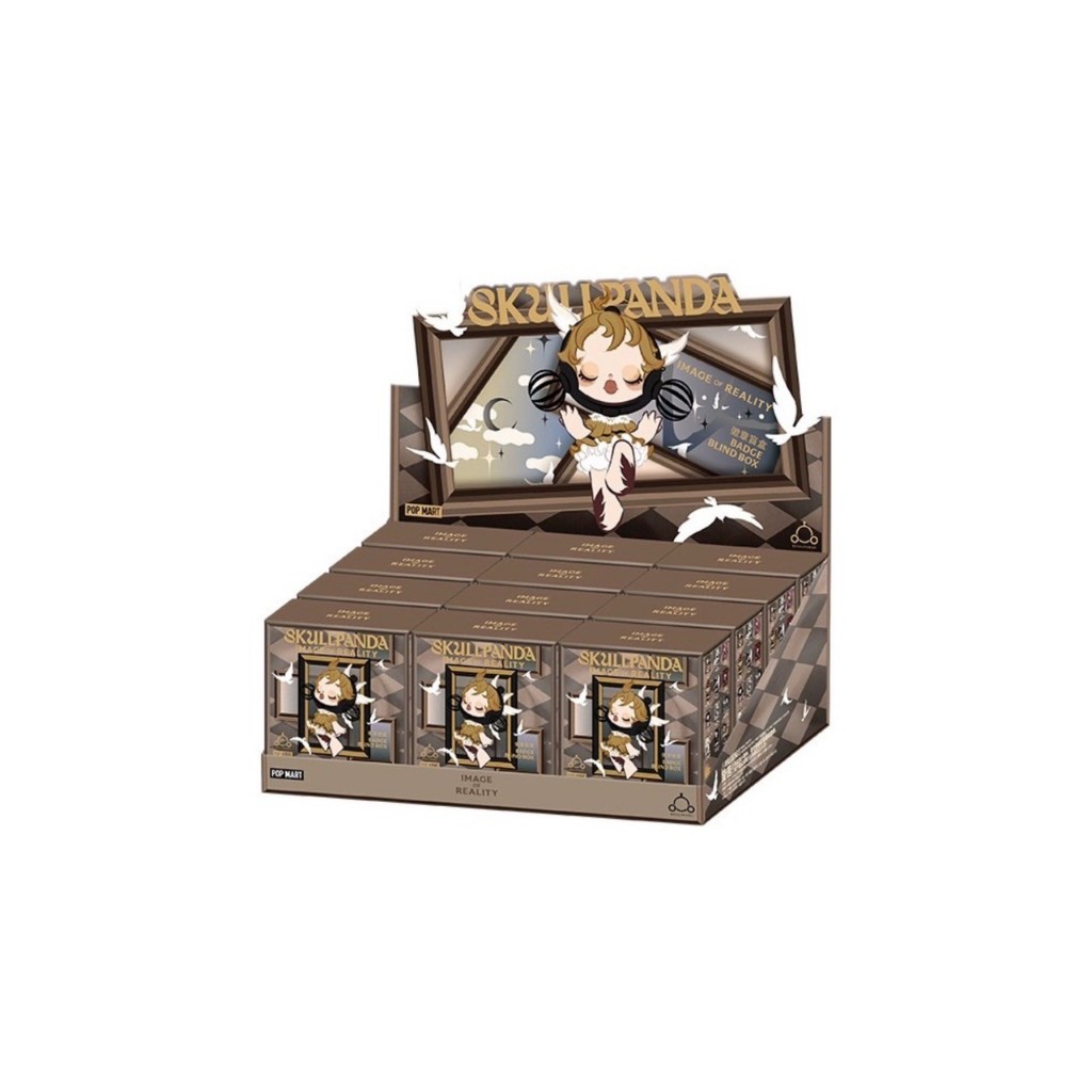 Random Design Magnets Badge Blind Box Skull Panda Image of Reality ...