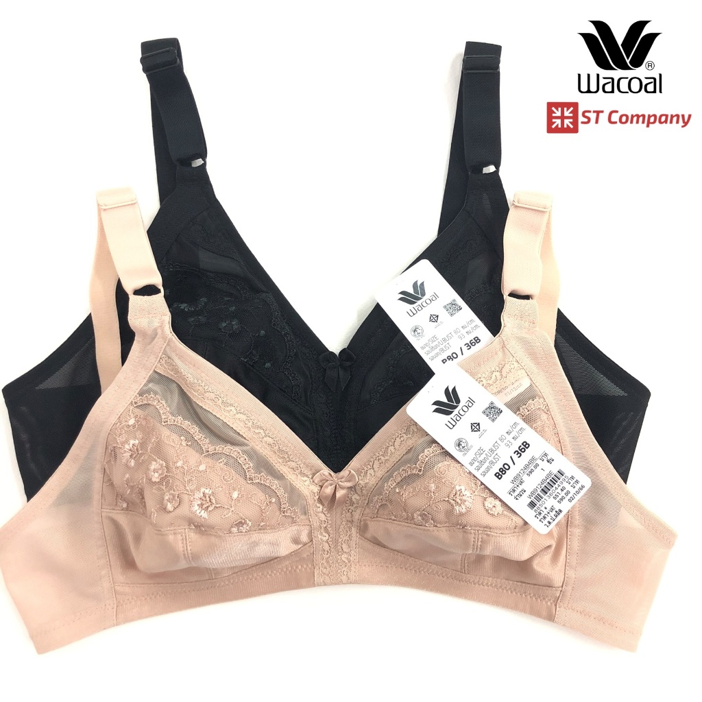 Wacoal Basic Bra: WB9124 4/5 cup Bra No Bubble Thin Lace Pattern Underwear Frame | Shopee Malaysia