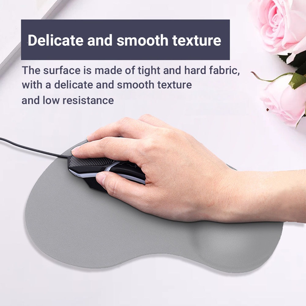 Mouse Pad Gaming Has A Resistant Rubber Pad. Add More Friction | Shopee ...