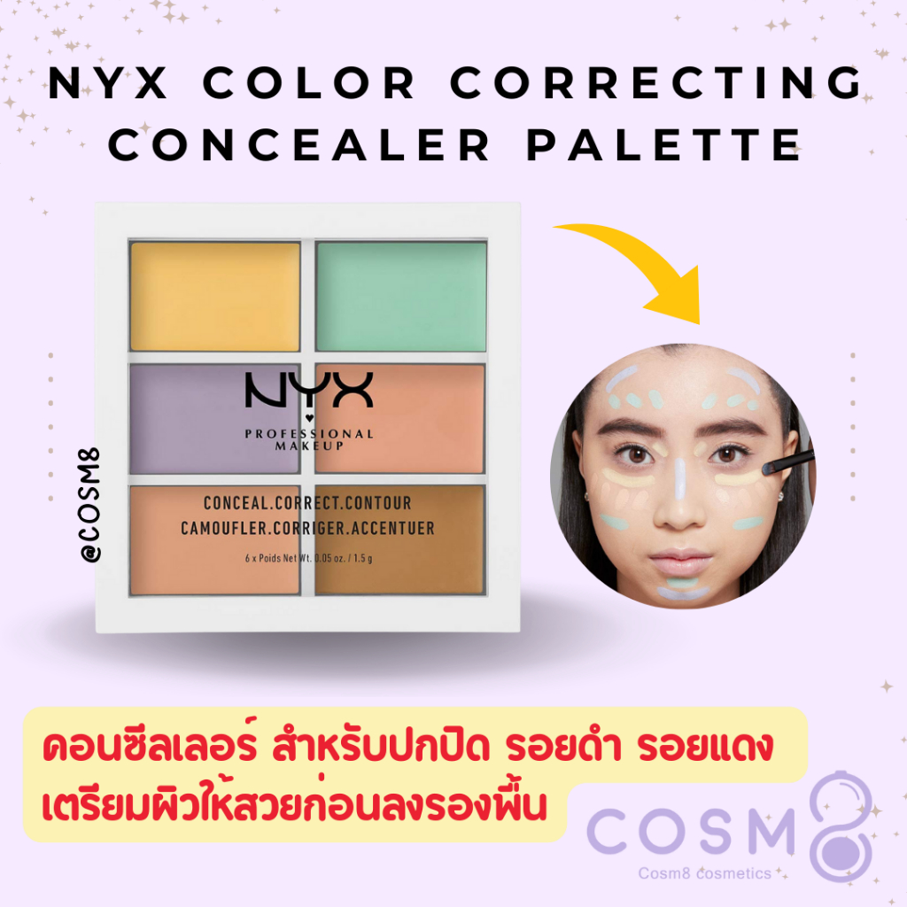 Authentic NYX Color Correcting Concealer Palette | Shopee Malaysia