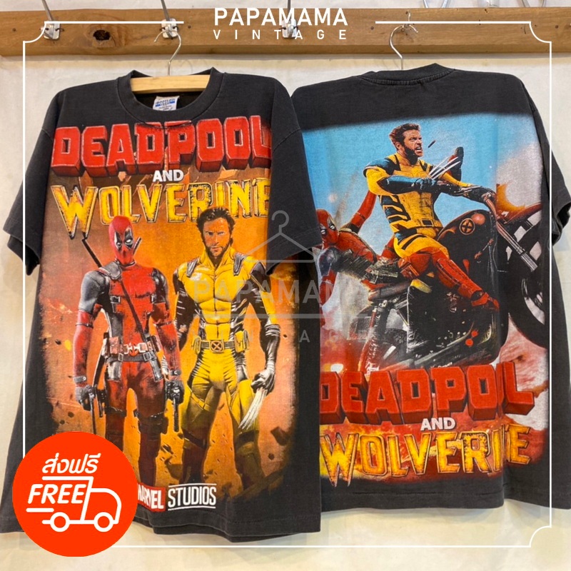 [Deadpool & Wolverine] BIO washed Big Screen original Bootleg vintage ...