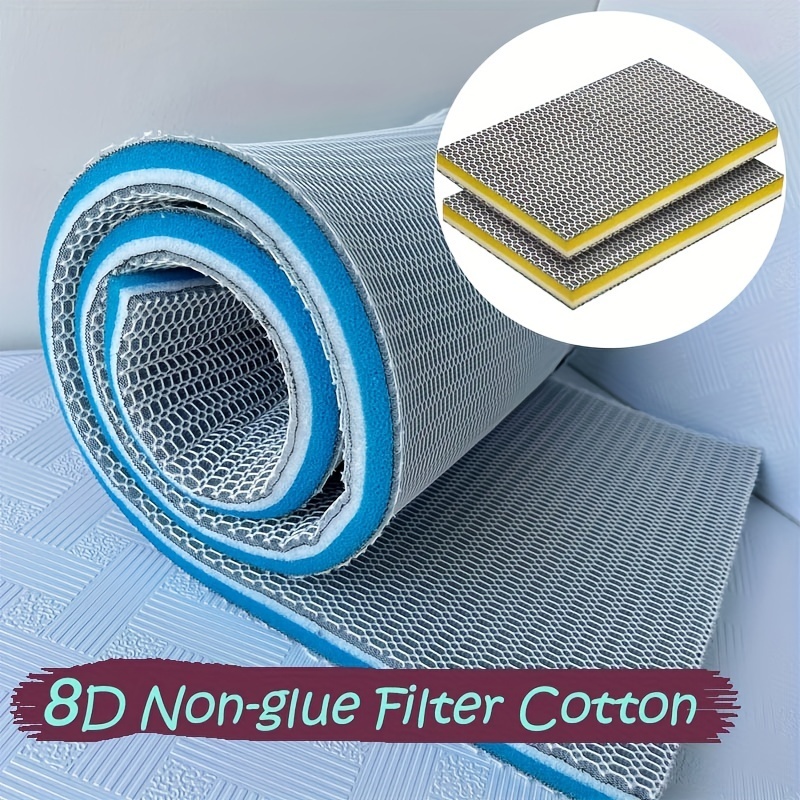 New 8d Water Filter Sponge Nano Filament Trap Sediment Without Glue ...