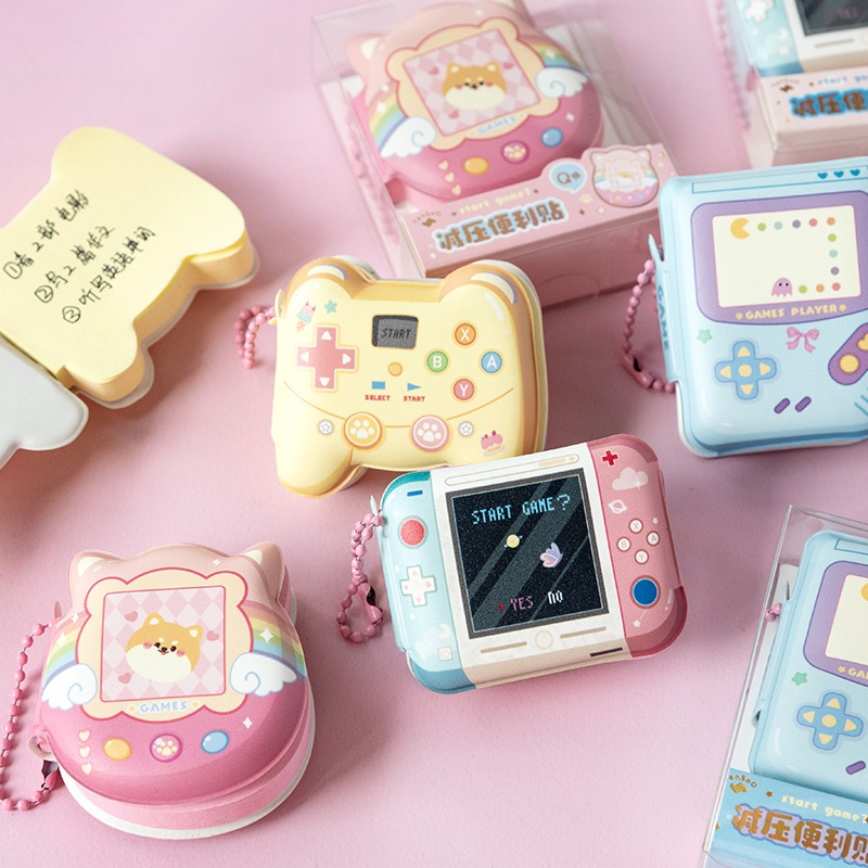 Sticky Note Paper Cute Game Console Pattern Portable Size For Office ...
