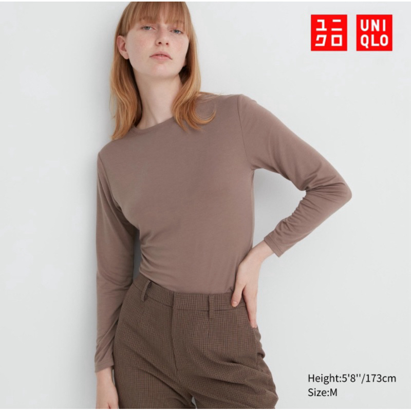 UNIQLO HEATTECH Crew Neck (Long Sleeve) | Shopee Malaysia