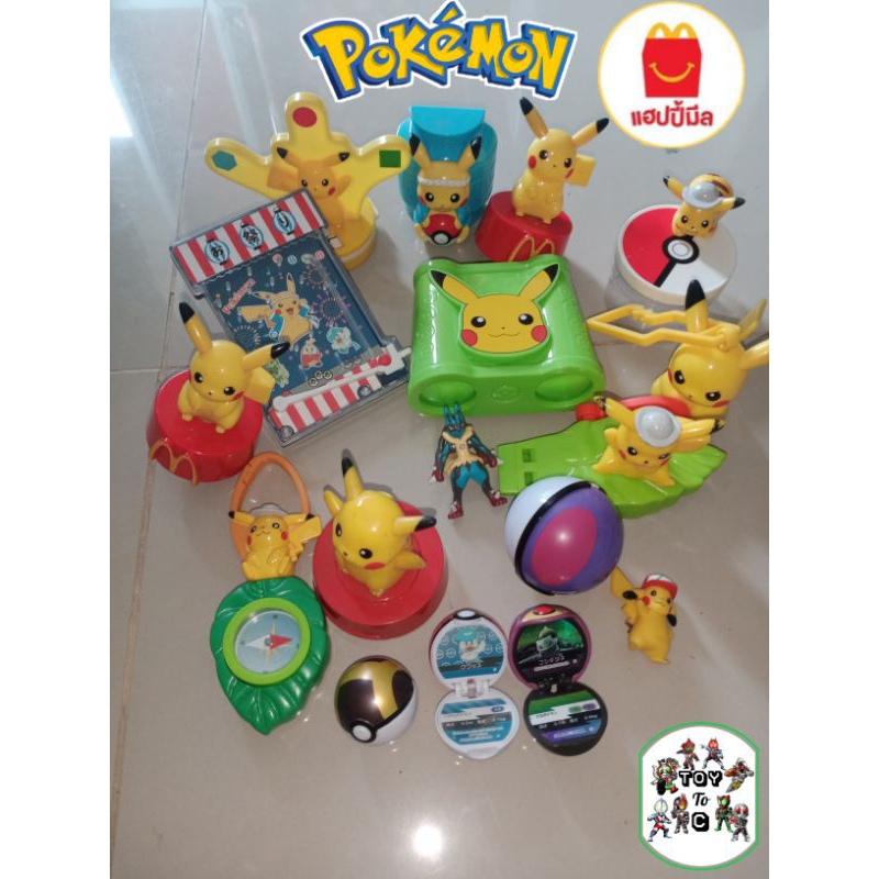 Pikachu Pokemon Happy meal Collection Set: (10 Get 1 Free) | Shopee ...