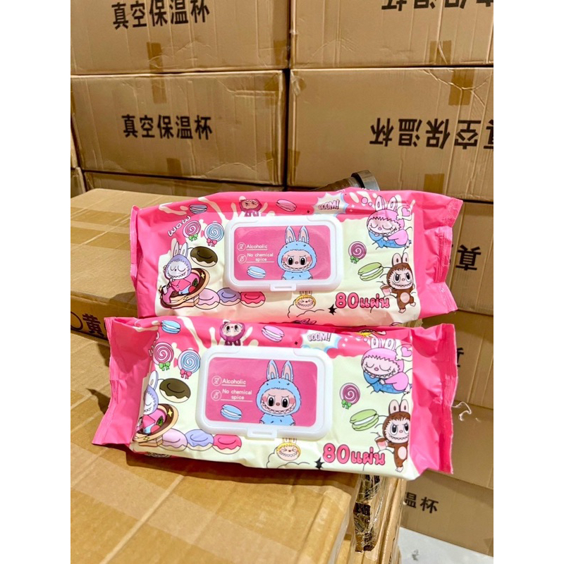 LABUBU Tissue Jumbo Size Large Sheet Thick Flexible Non Alcohol ...