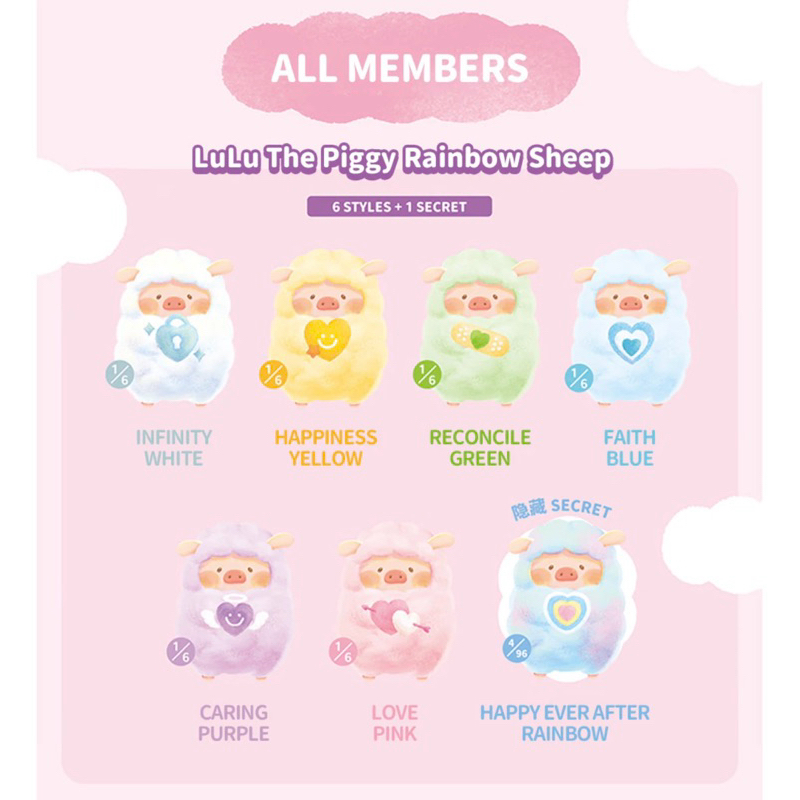52TOYS : LuLu The Piggy Rainbow Sheep (Random To Win Secret) | Shopee ...